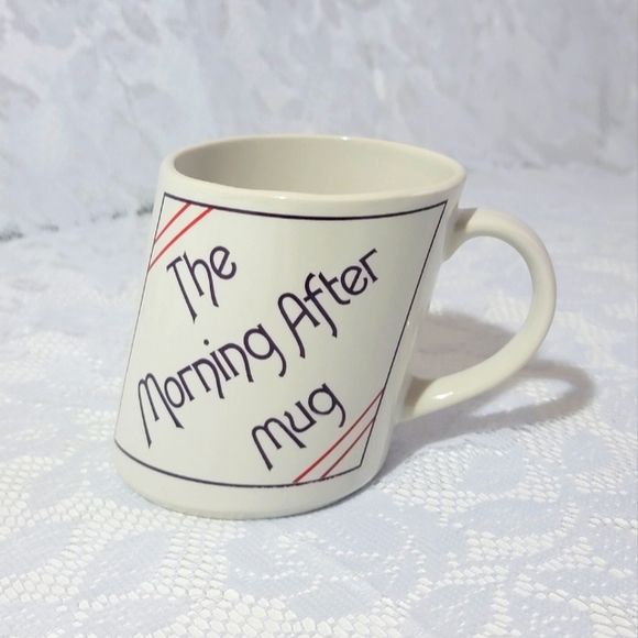 Unique Vintage | Dining | Vintage Slanted Mug The Morning After Mug ...